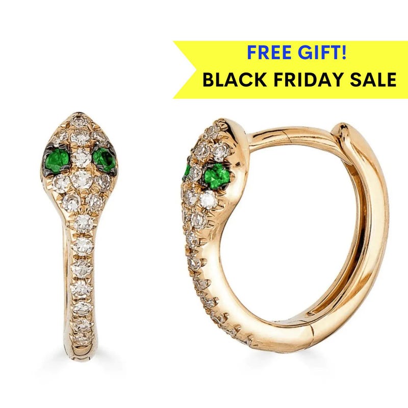 Snake Huggie Earrings Men - Etsy