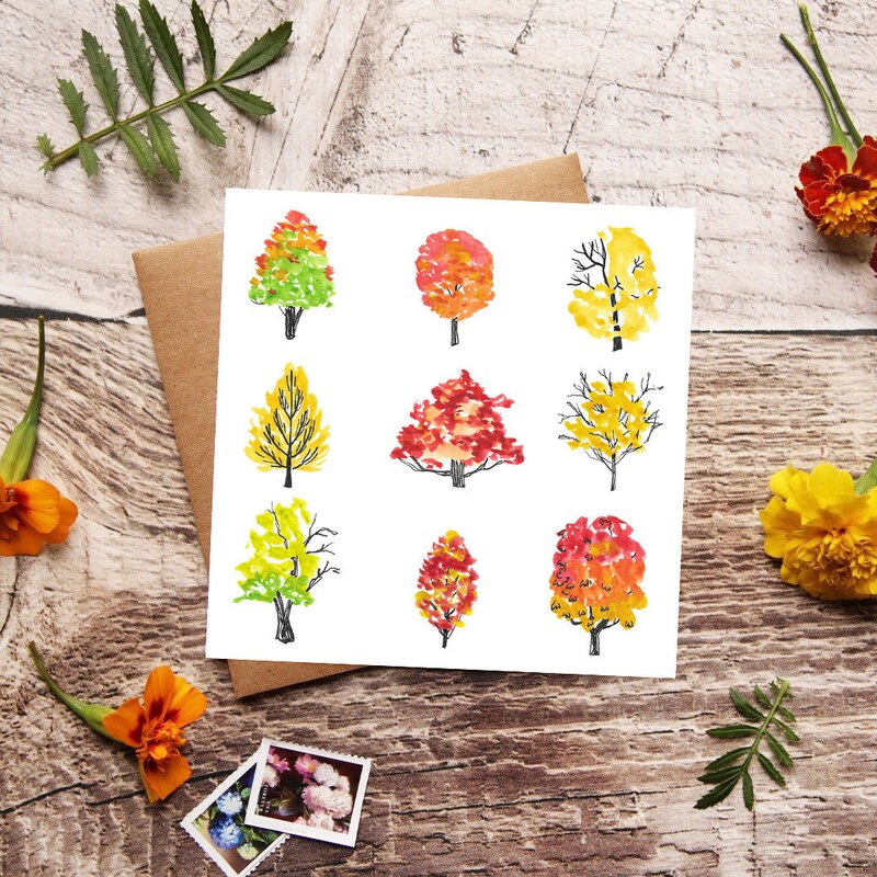 Fall Greeting Card - Etsy