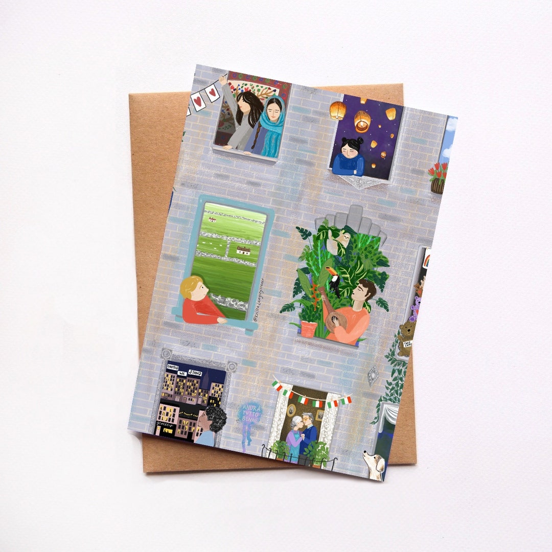 Social Distancing Card All in This Together Quarantine Check - Etsy