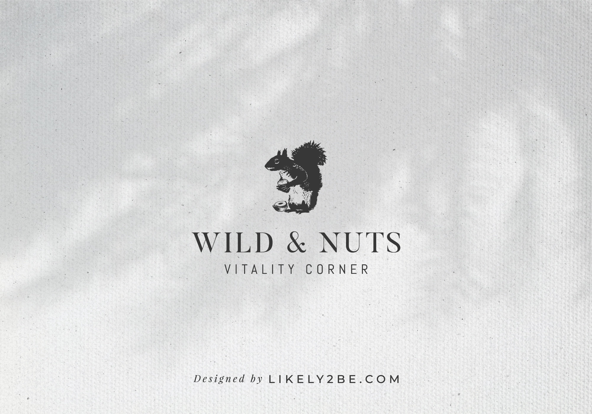 Squirrel With Nuts Logo in Hand Drawn Style for Food or Lifestyle Blog ...