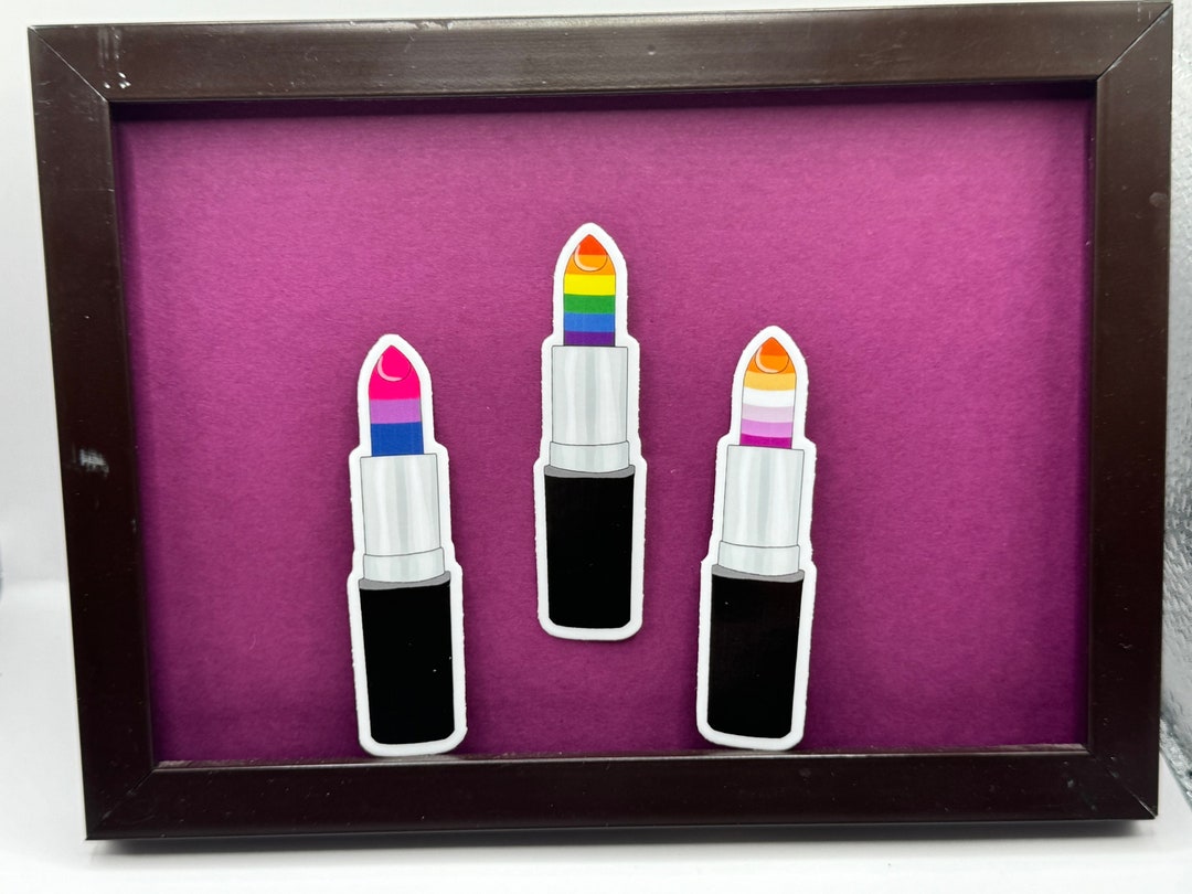 Lipstick Pride Flag Sticker - Etsy
