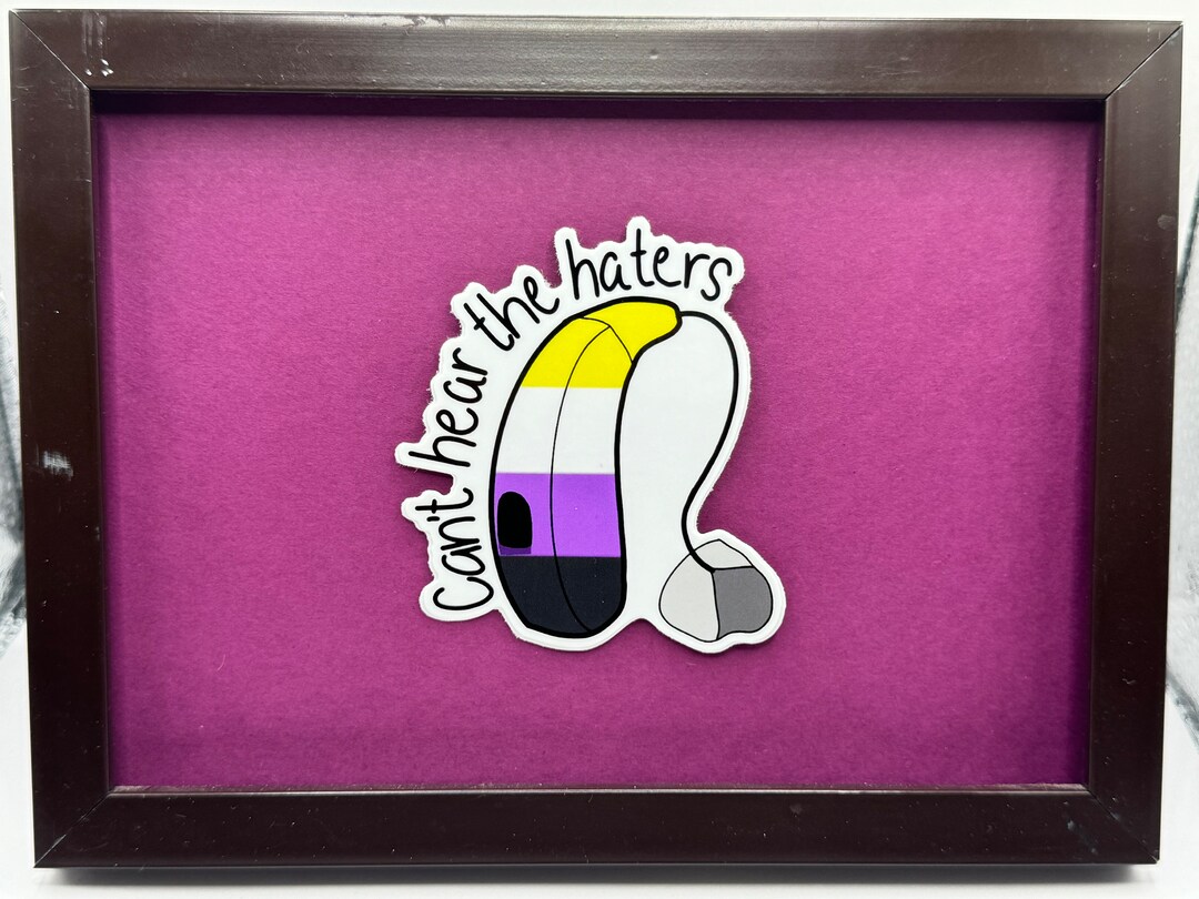 LGBTQ Pride Deaf/hoh Hearing Aid Sticker - Etsy