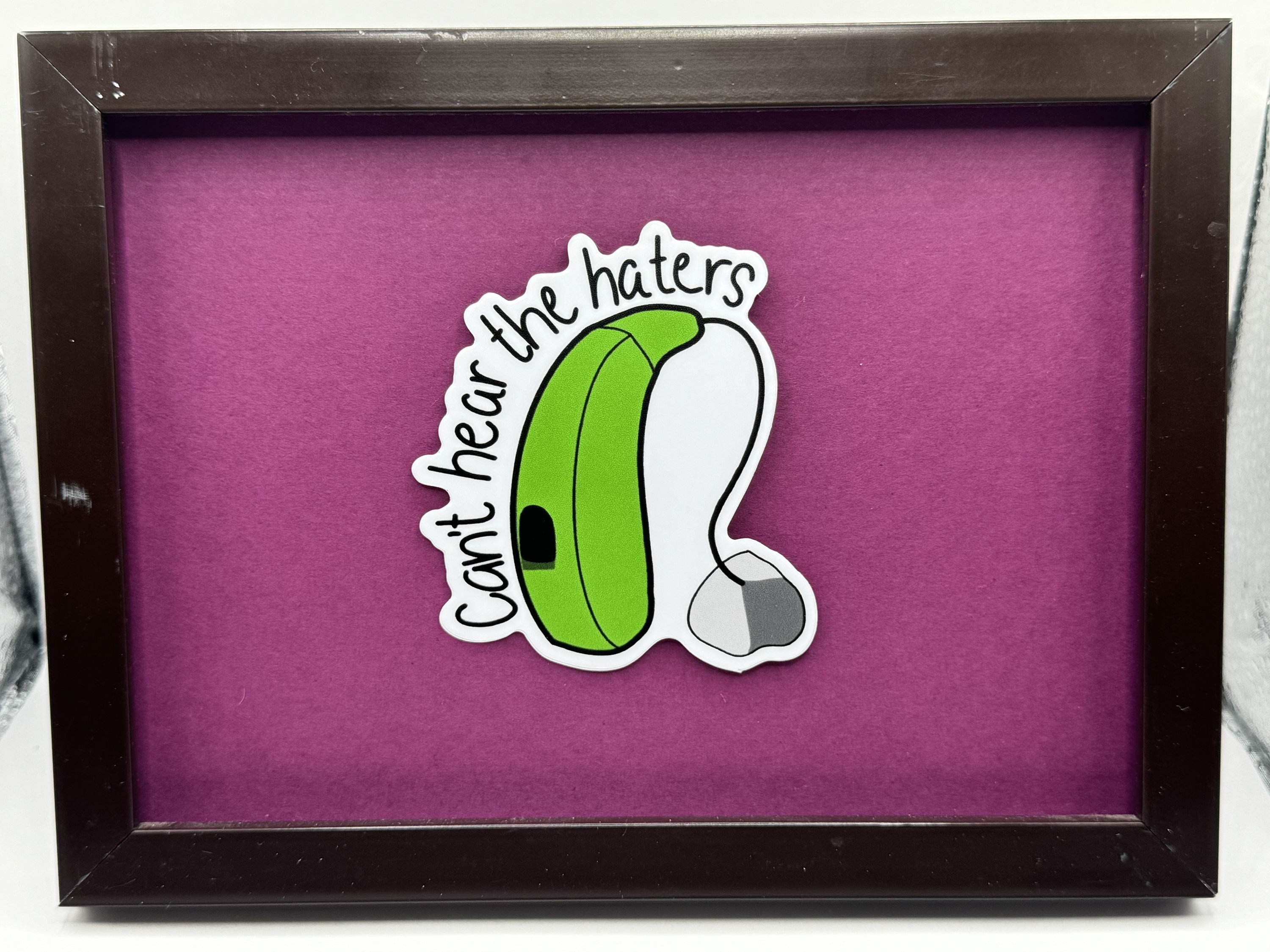 Can’t Hear the Haters Pride Deaf/hoh Hearing Aid Sticker - Etsy