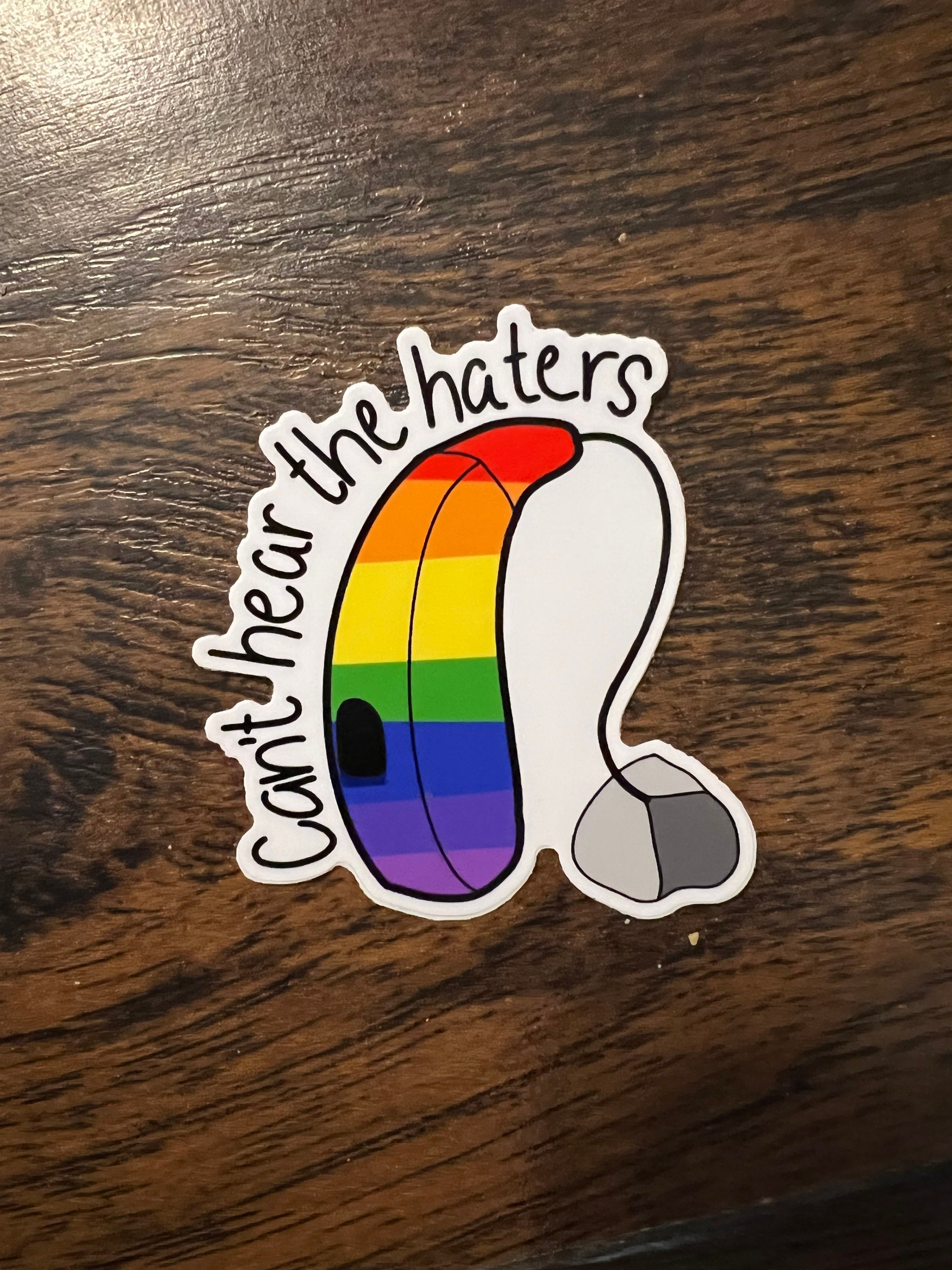 LGBTQ Pride Deaf/hoh Hearing Aid Sticker - Etsy UK