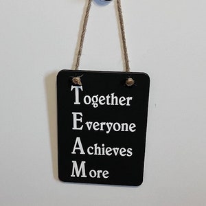 Team Together Everyone Achieves More. Wood, Hand Painted, Vinyl ...