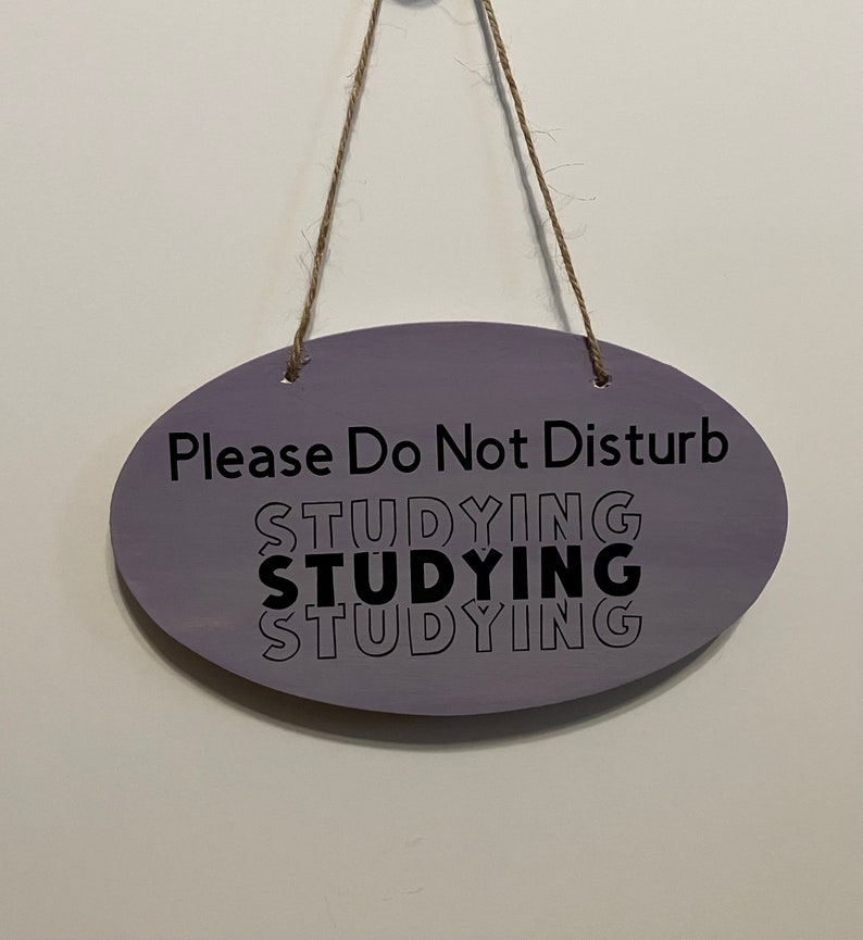 Please Do Not Disturb Studying Studying Studying Sign. Wood - Etsy