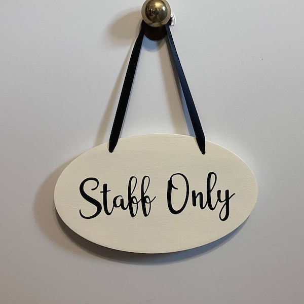 Staff Only Sign - Etsy