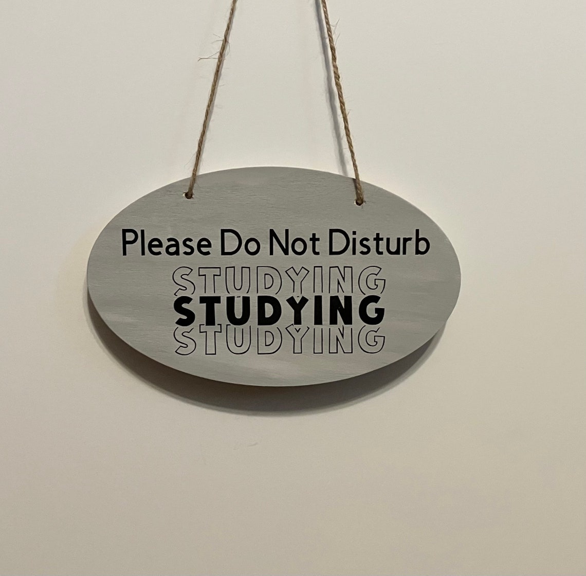 Please Do Not Disturb Studying Studying Studying Sign. Wood - Etsy