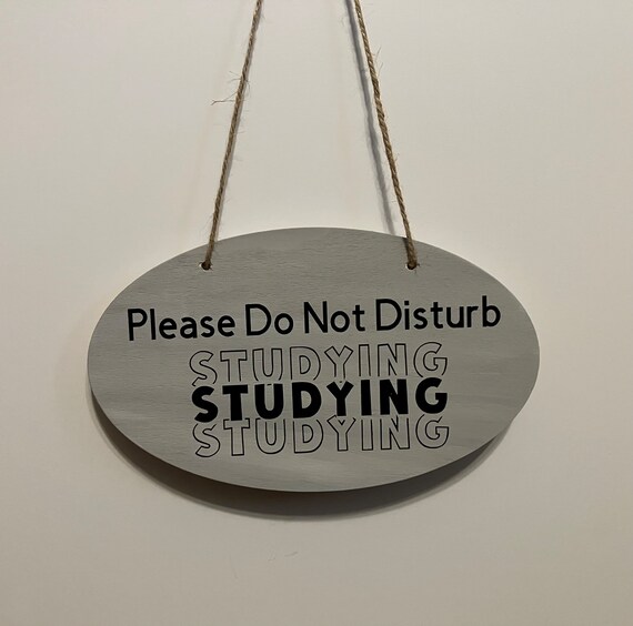 Please Do Not Disturb Studying Studying Studying Sign. Wood - Etsy