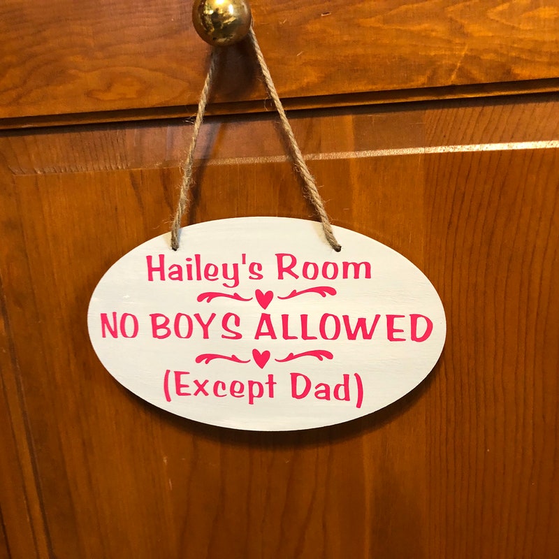 Girls Only No Boys Allowed Sign - Etsy