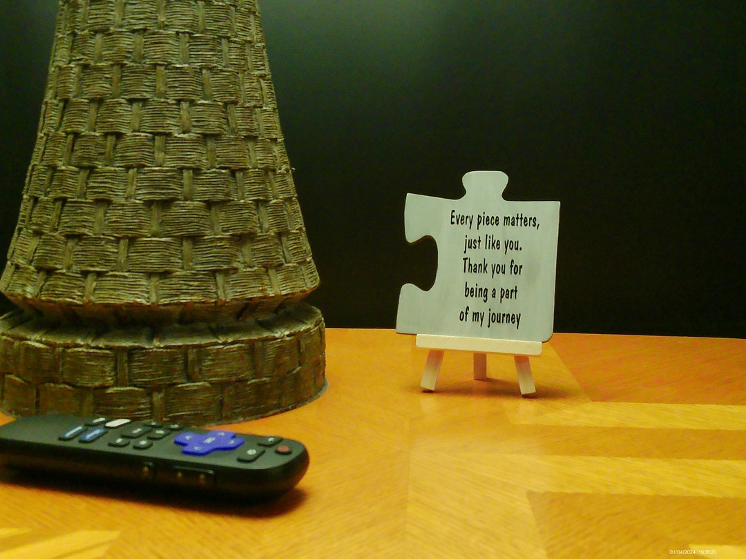 Every Piece Matters Just Like You. Wood, Puzzle Piece, Hand Painted ...