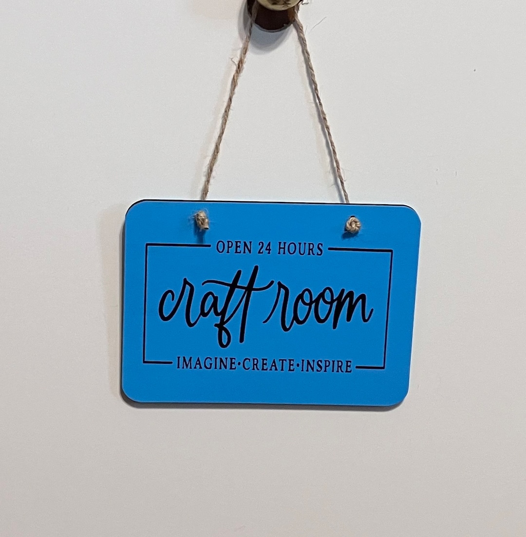 Open 24 Hours Craft Room Imagine Create Inspire. Wood Hand - Etsy