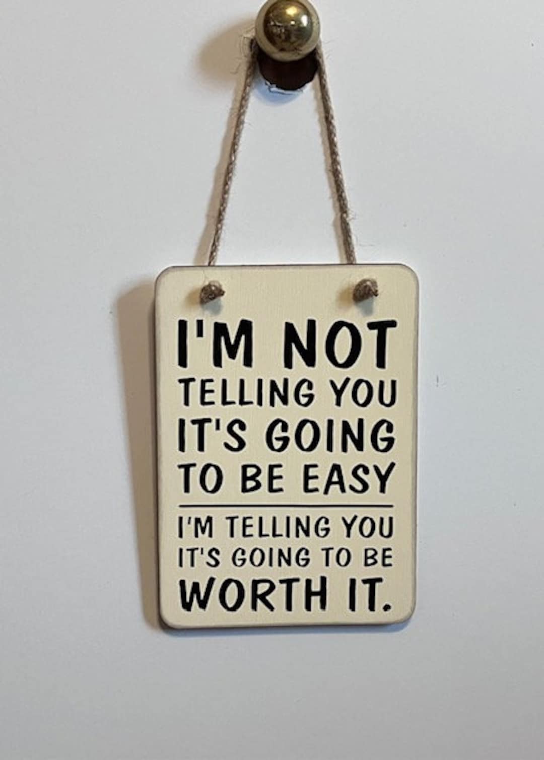 I'm Not Going to Tell It's Going to Be Easy I'm Telling You It's Going ...