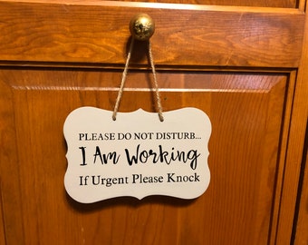 Please Knock Door Sign | Etsy