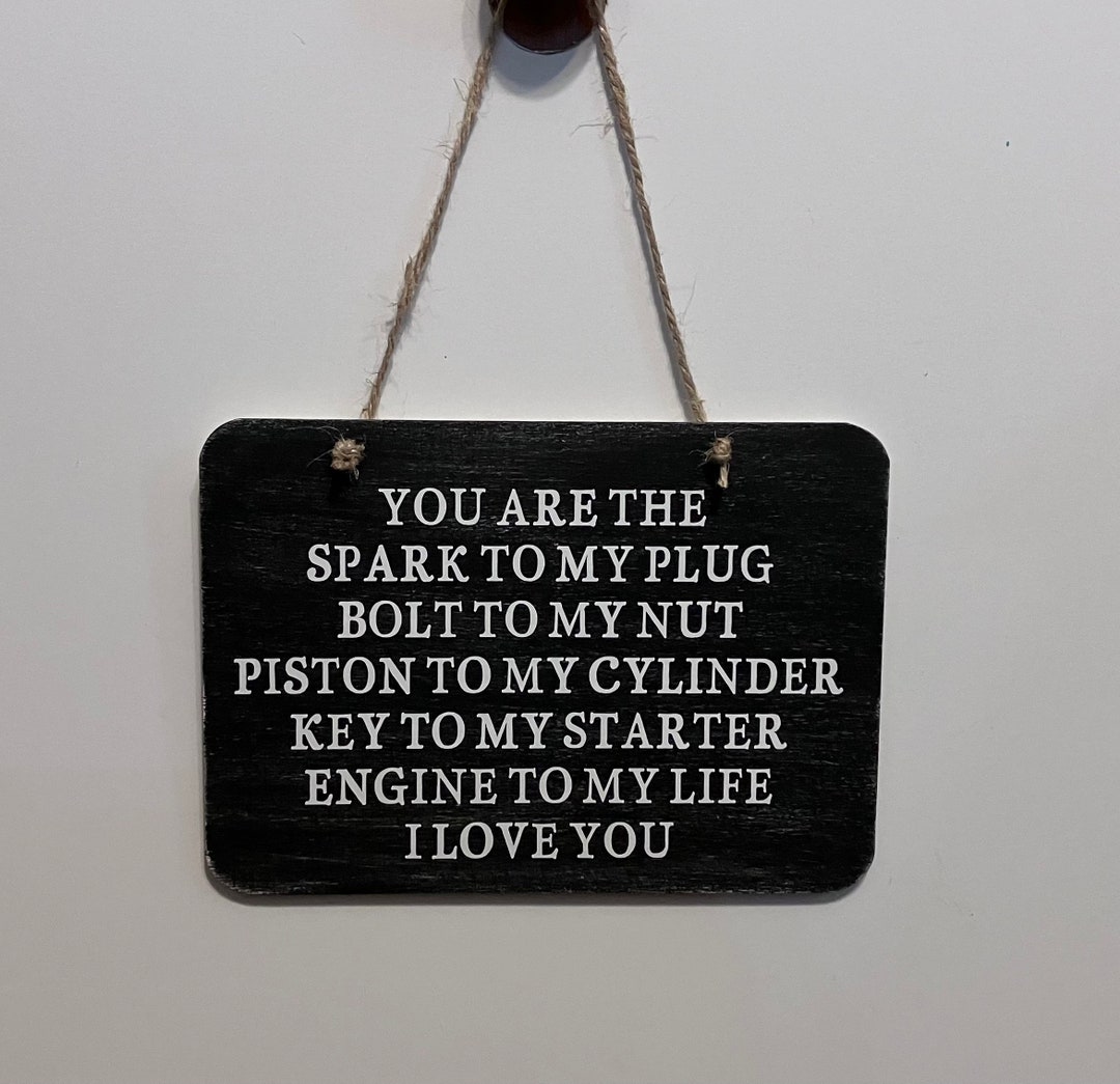 Mechanics Sign. Wood, Hanging, Vinyl Lettering, Mechanics Sign, Love My ...