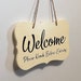 Welcome Please Knock Before Entering. Wood, Hand Painted, Vinyl ...