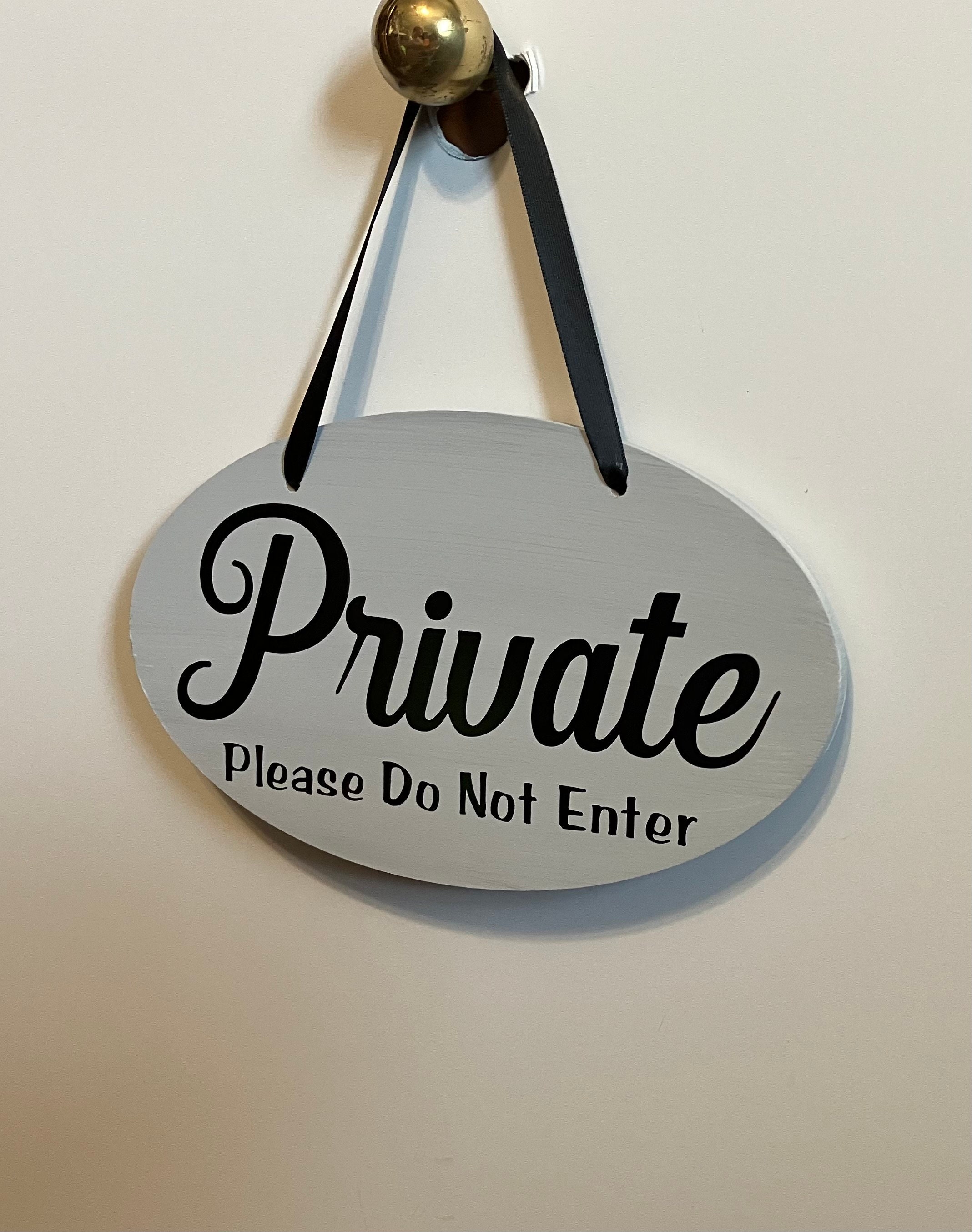 Private Please Do Not Enter. Wood Hand Painted Vinyl - Etsy