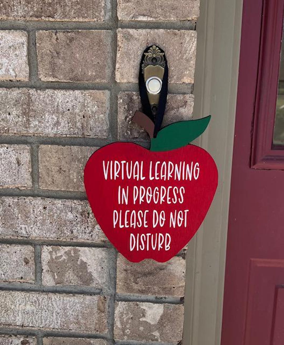 Virtual Learning in Progress Please Do Not Disturb. Wood, Laser Cut ...