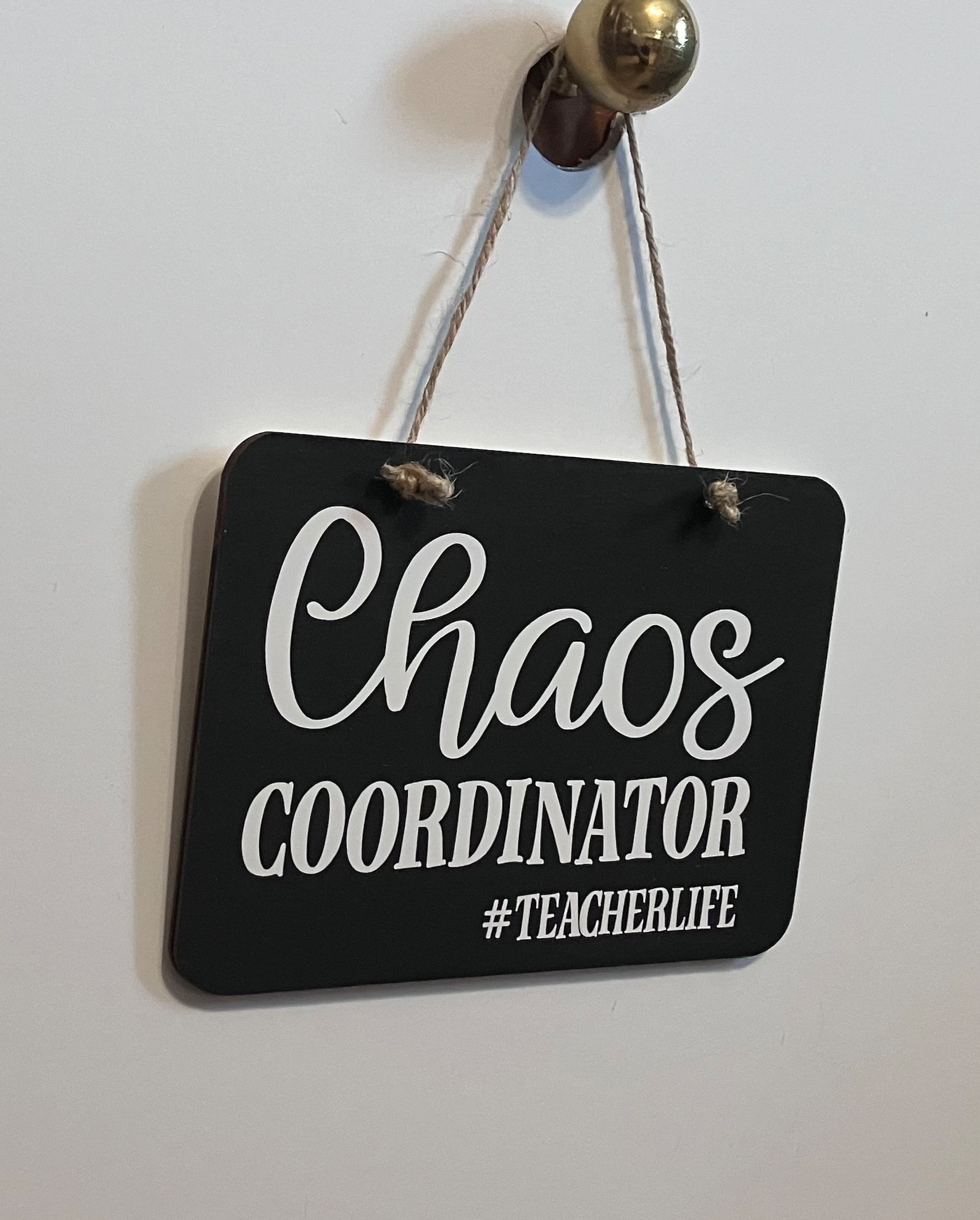 Chaos Coordinator #teacherlife. Wood, Hand Painted, Vinyl Lettering ...