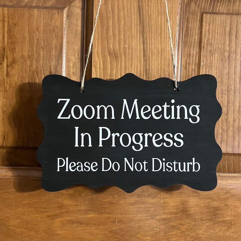 Meeting in Progress Sign - Etsy
