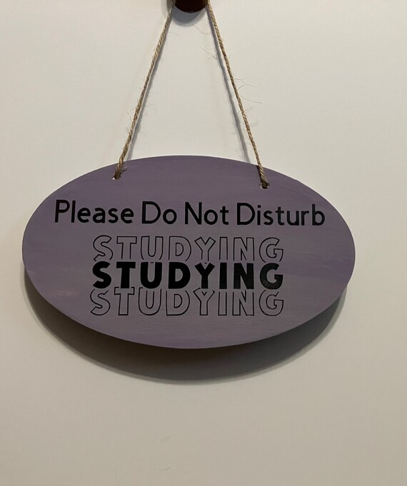 Please Do Not Disturb Studying Studying Studying Sign. Wood - Etsy