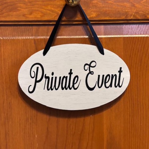 Private Event Sign - Etsy