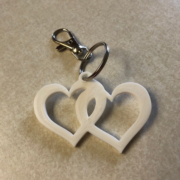3d Printed Heart Keychain - Etsy