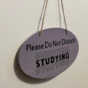 Please Do Not Disturb Studying Studying Studying Sign. Wood, Hand ...