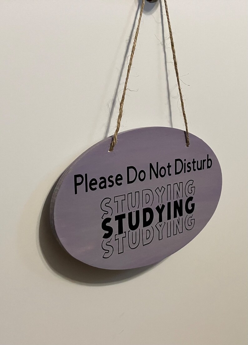 Please Do Not Disturb Studying Studying Studying Sign. Wood - Etsy