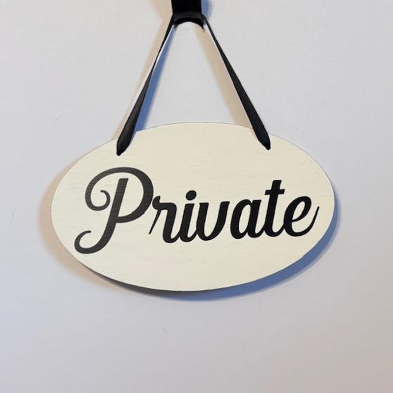 Private Room Door Sign - Etsy