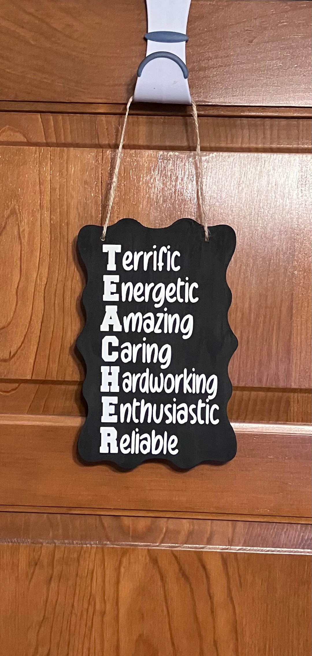 Teacher Sign. Terrific Teacher. Wood, Hand Painted, Vinyl Lettering ...