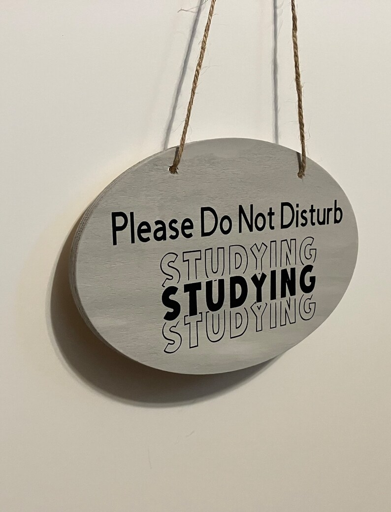Please Do Not Disturb Studying Studying Studying Sign. Wood - Etsy