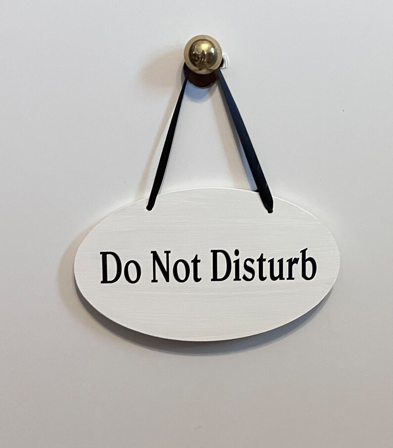 Do Not Disturb. Wood Hand Painted Vinyl Lettering. 8.5 - Etsy