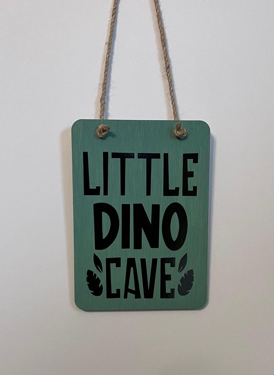 Little Dino Cave. Wood, Hand Painted, Vinyl Lettering, Kids Room ...