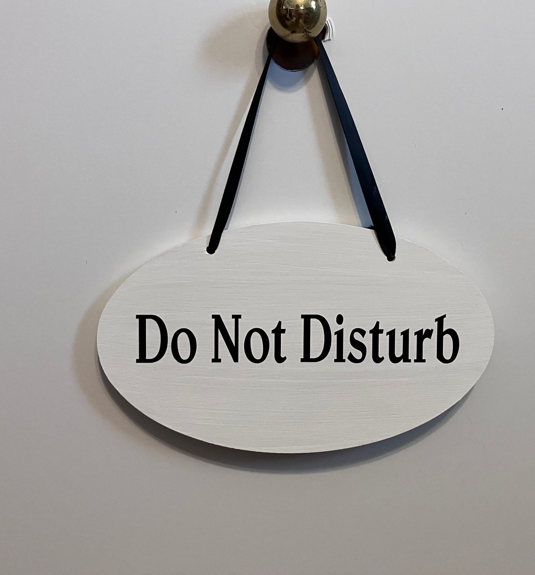 Do Not Disturb. Wood Hand Painted Vinyl Lettering. 8.5 - Etsy