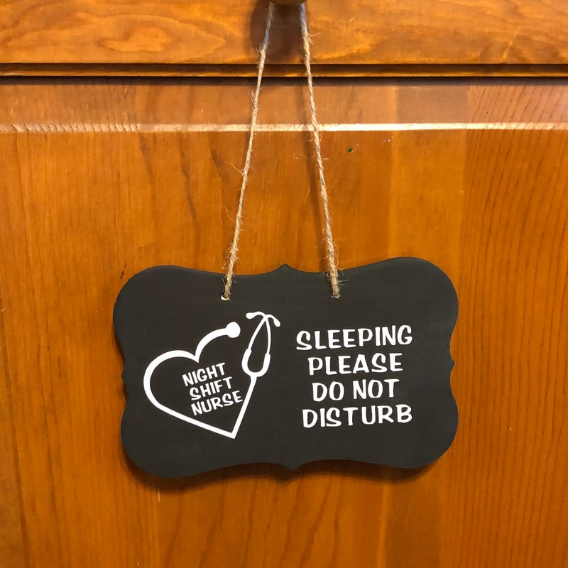 Door Sign for Night Shift - Etsy