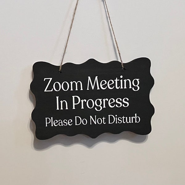 Meeting in Progress Sign - Etsy