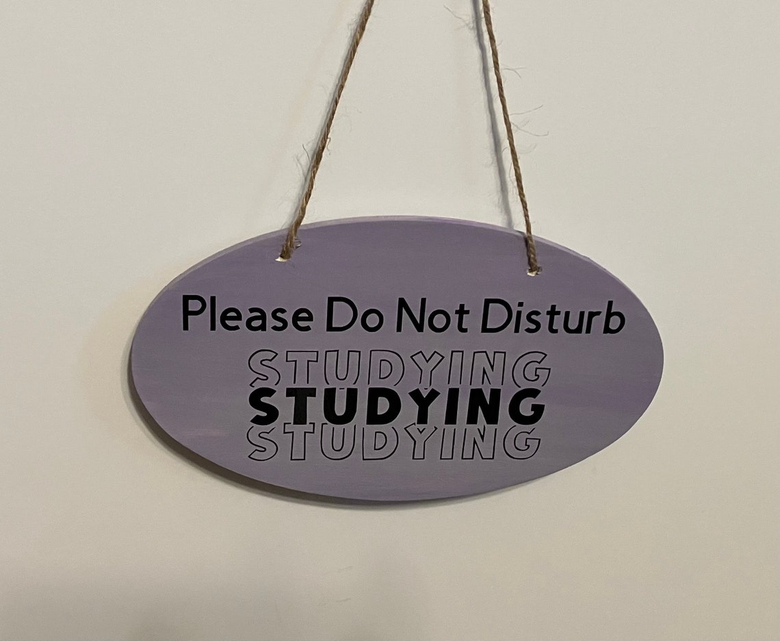 Please Do Not Disturb Studying Studying Studying Sign. Wood - Etsy