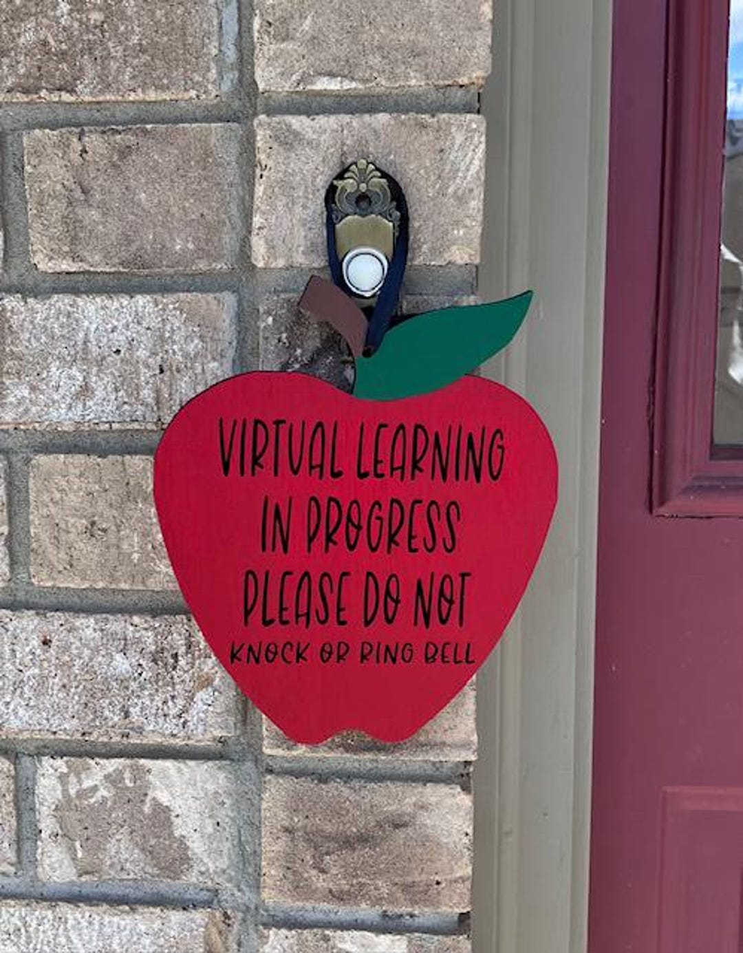 Virtual Learning in Progress Please Do Not Disturb. Wood, Laser Cut ...