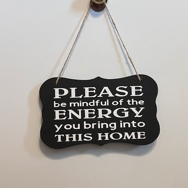 Please Be Mindful Door Signs - Etsy