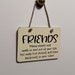 Friends Leave Footprints in Your Heart. Wood, Laser Cut, Hand Painted ...