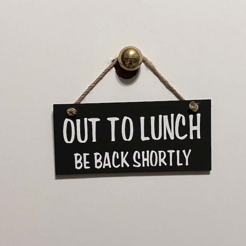 Be Back Shortly Sign - Etsy