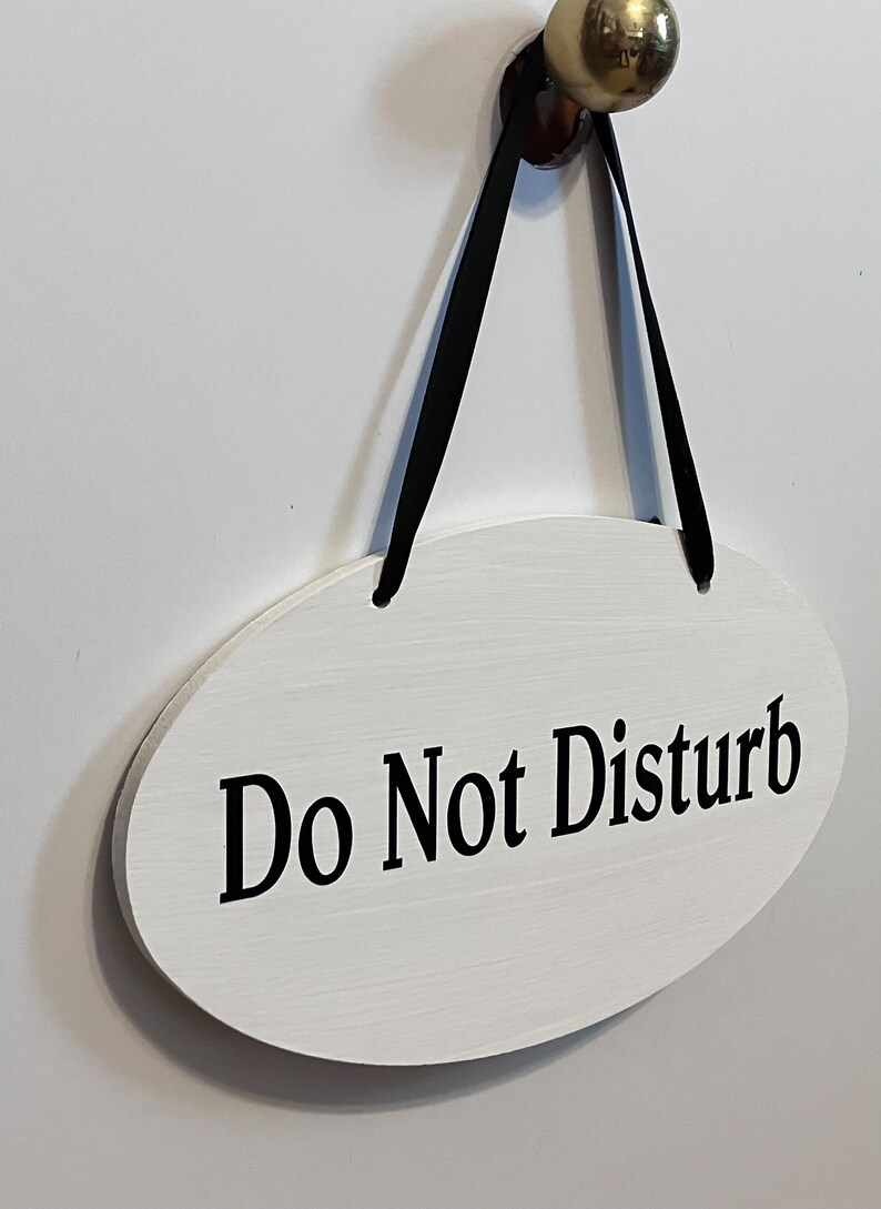 Do Not Disturb. Wood Hand Painted Vinyl Lettering. 8.5 - Etsy