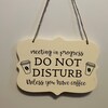 Please Do Not Disturb Studying Studying Sign. Wood, Hand Painted, Vinyl ...