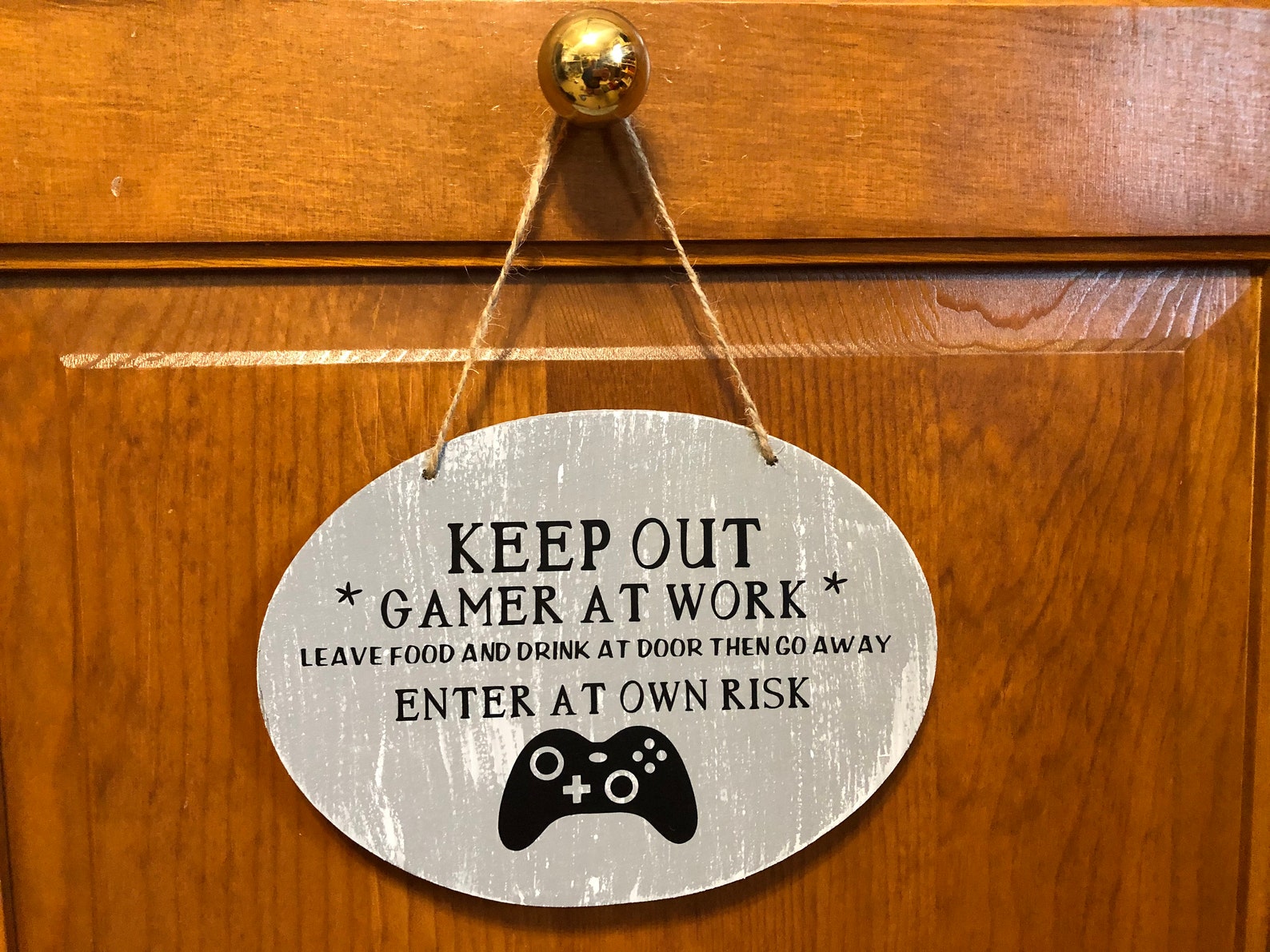 Keep Out Gamer at Work Leave Food and Drink at the Door Then Go Away ...