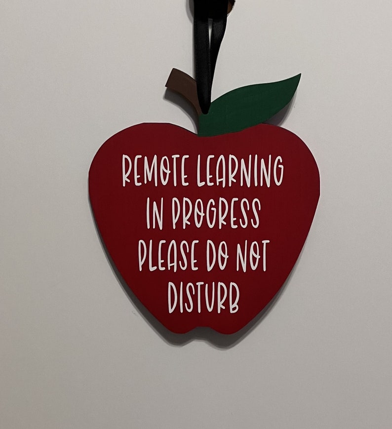 Remote Learning in Progress Please Do Not Disturb. Wood, Laser Cut ...