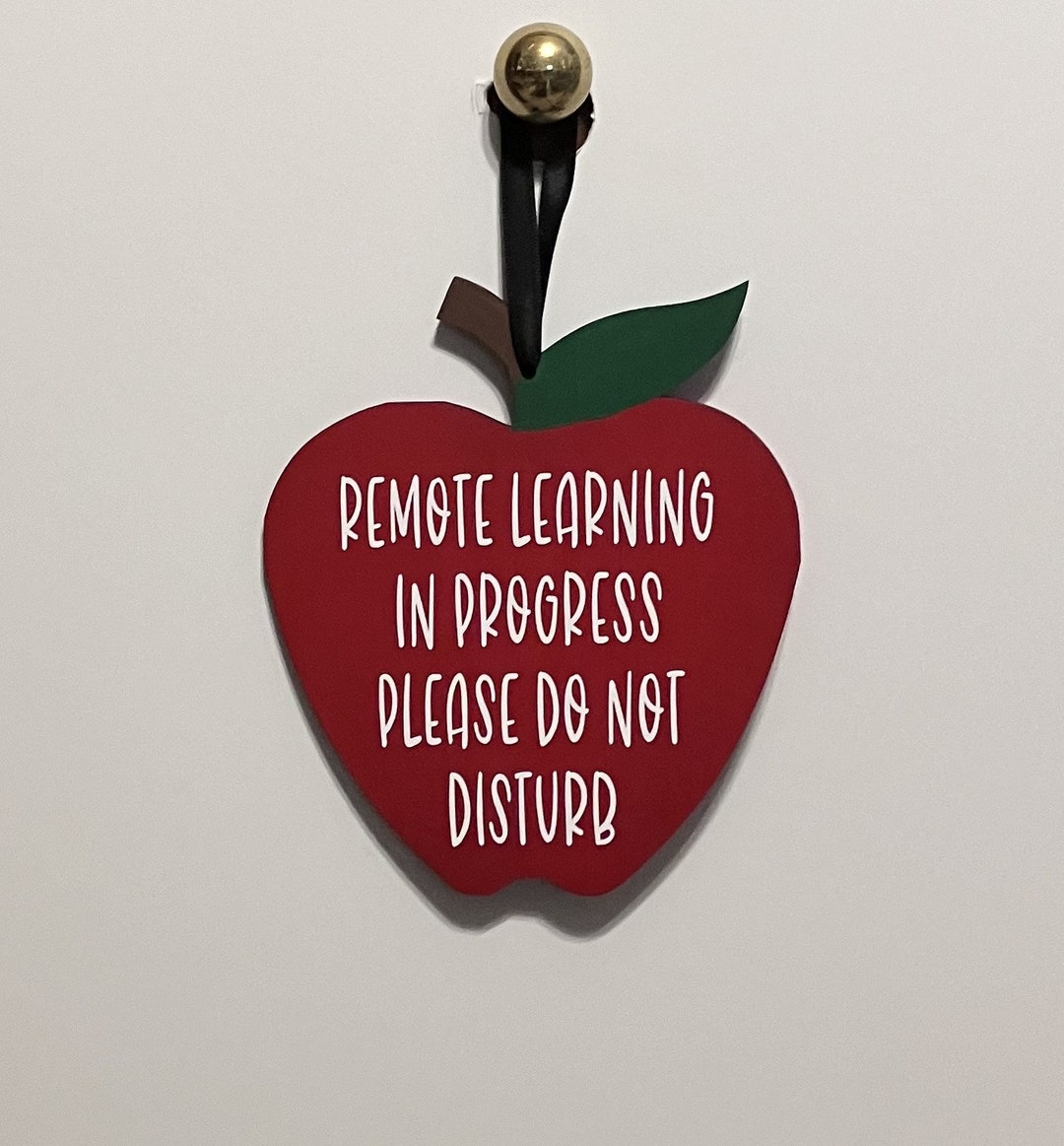 Remote Learning in Progress Please Do Not Disturb. Wood, Laser Cut ...