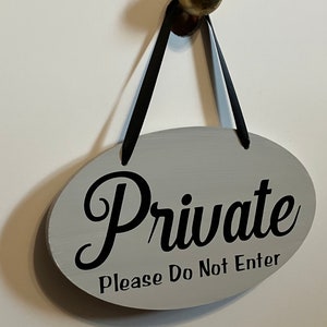 Private Please Do Not Enter. Wood, Hand Painted, Vinyl Lettering, Do ...
