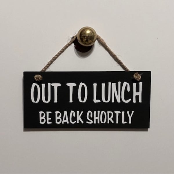 Be Back Shortly Sign - Etsy
