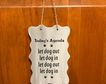 Let the Dog in Sign - Etsy